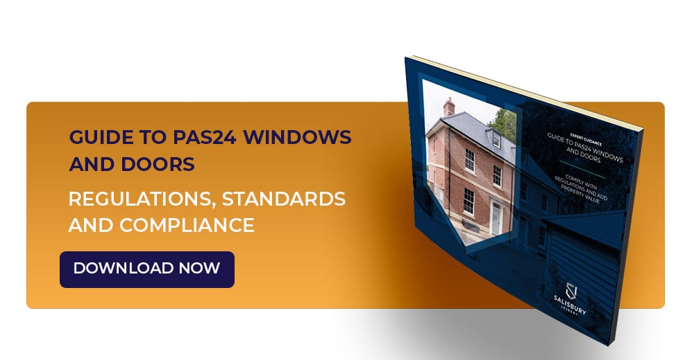 How do PAS24 windows and doors meet regulations?